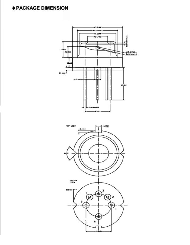 QSI 775nm 788nm 800nm10mW QL78E6HG-Q 6-pin 4 wavelength IR laser diode ...
