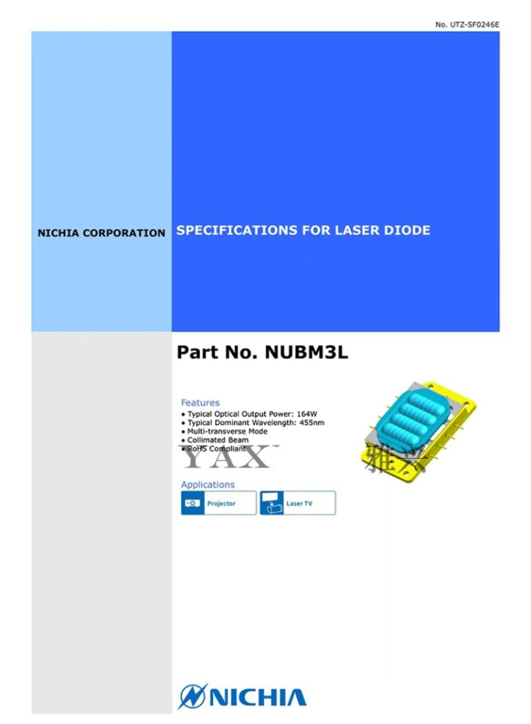 Nichia 455nm 461nm 164W-180W NUBM3L Laser Diode Bank Integration Module ...